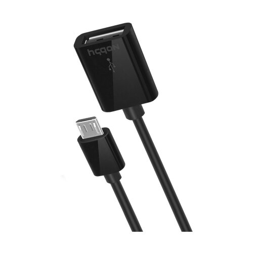 Кабель Nobby Comfort OTG USB- microUSB (006-001), 0.15 м, черный