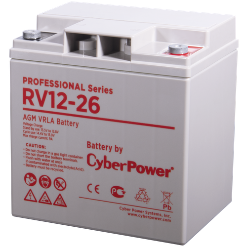 Аккумуляторная батарея PS CyberPower RV 12-26 / 12 В 26 Ач - Battery CyberPower Professional series RV 12-26 / 12V 26 Ah