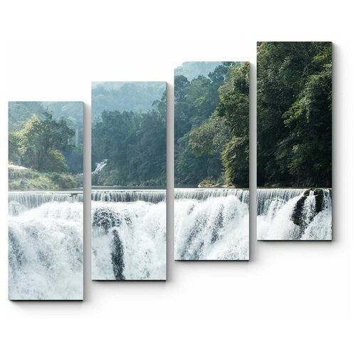 Модульная картина Водопад Шифен, Тайвань150x129