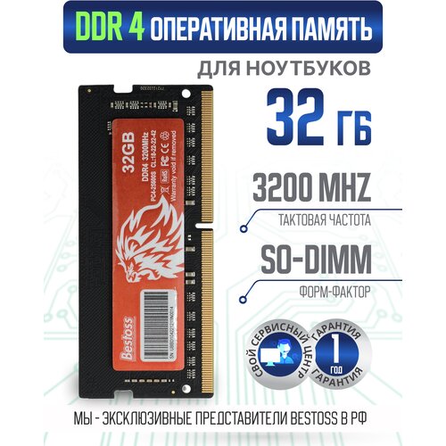 Оперативная память DDR4 SODIMM 3200 MHz 32 GB