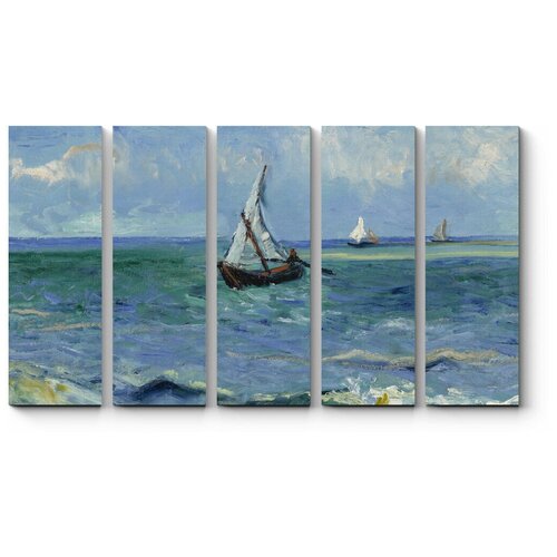 Модульная картина Морской пейзаж в Сен-Мари, Винсент Ван Гог 140x84