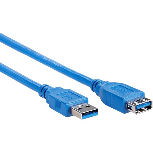 USB-кабель VCOM VUS7065-1M, 3.0, 1м, USB-A (male) - USB-A (female)