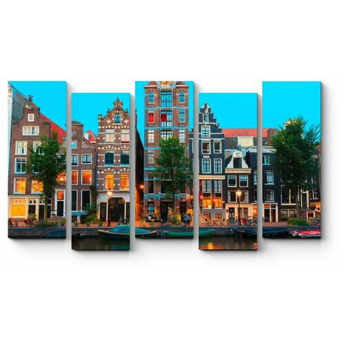 Модульная картина Амстердам каким мы его знаем 160x92