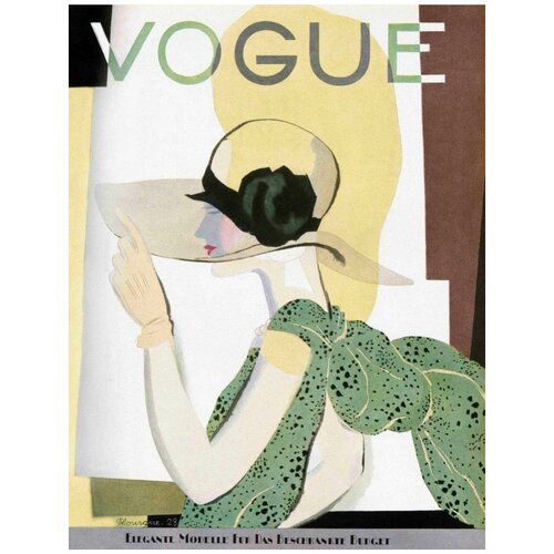 Постер / Плакат / Картина Vogue - Элегантый наряд 50х70 см в подарочном тубусе