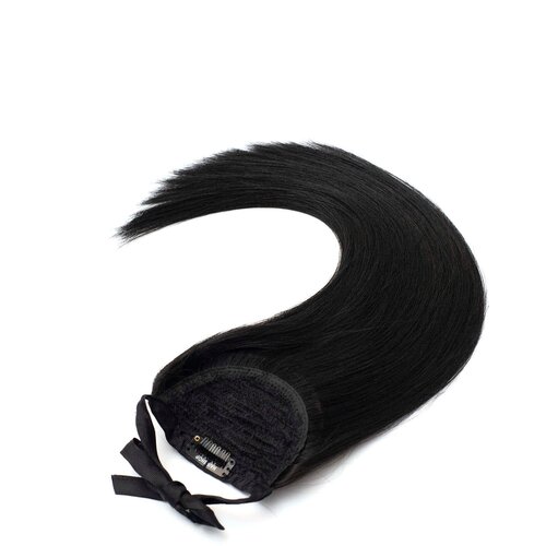 Hairshop Хвост на ленте Berkana 1.0 40 см (90 гр) (Черный)