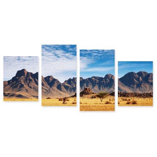Модульная картина на холсте "Песочные горы" 120x57 см