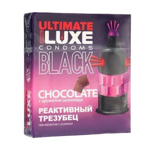 Презервативы Luхe BLACK ULTIMATE Реактивный Трезубец, шоколад, 1 шт