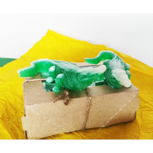 Мини набор мыла ручной работы Крокодилы
