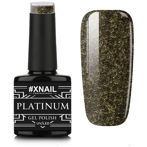 Гель лак XNAIL PROFESSIONAL Platinum жидкая фольга, для дизайна ногтей, 10 мл, № 15