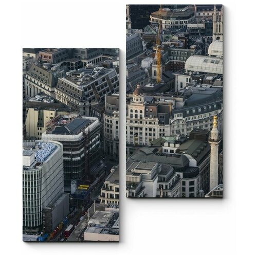 Модульная картина Вечерний Лондон с высоты 80x100