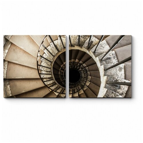 Модульная картина Винтовая лестница110x55