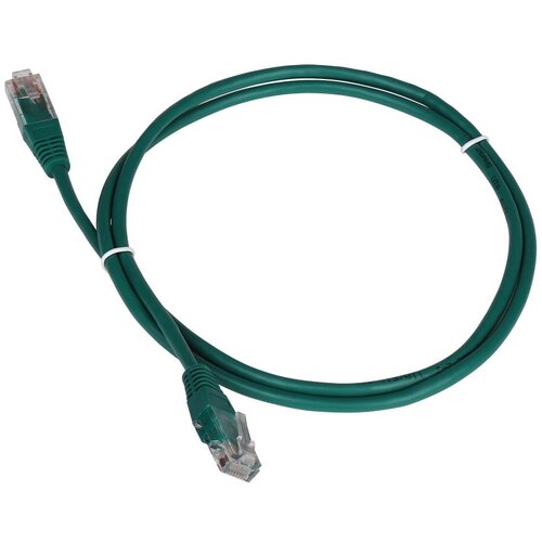 Патч-корд RJ45 - RJ45, 4 пары, UTP, категория 5е, 5 м, зеленый, TWT TWT-45-45-5.0-GN