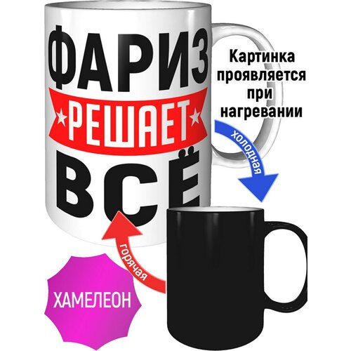 Кружка Фариз решает всё - с проявление картинки от тепла