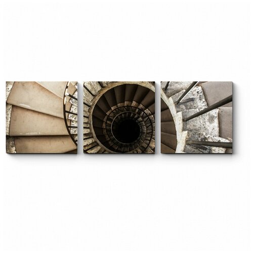 Модульная картина Винтовая лестница 150x50