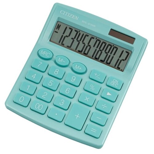 Калькулятор бухгалтерский CITIZEN SDC-812NR, бирюзовый
