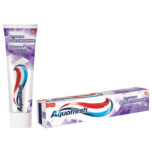 Зубная паста Aquafresh Активное отбеливание, для защиты от кариеса 100 мл, 1 шт.