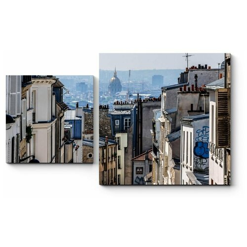Модульная картина Прекрасная панорама Парижа80x48