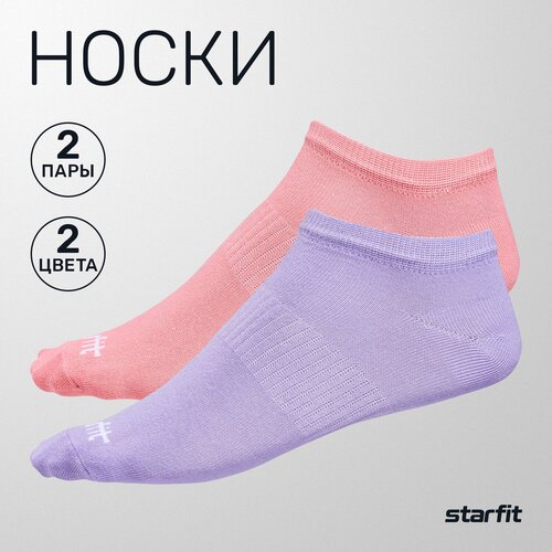 Носки Starfit размер 35-38, розовый, фиолетовый