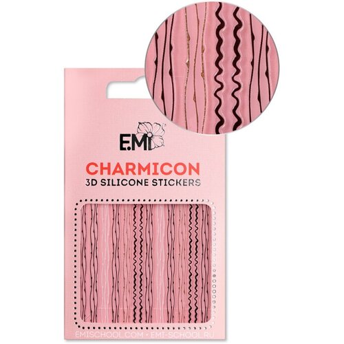 E.Mi, 3D-стикеры №122 Линии Charmicon 3D Silicone Stickers