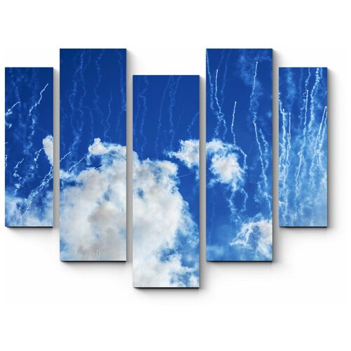 Модульная картина Летая в облаках 101x82