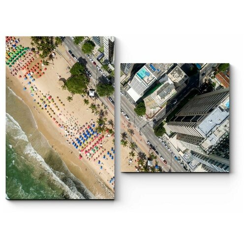 Модульная картина Бразильский пляж80x60