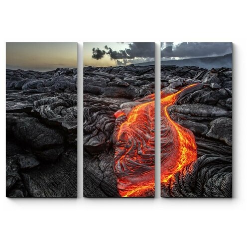 Модульная картина Удивительная лава 80x57
