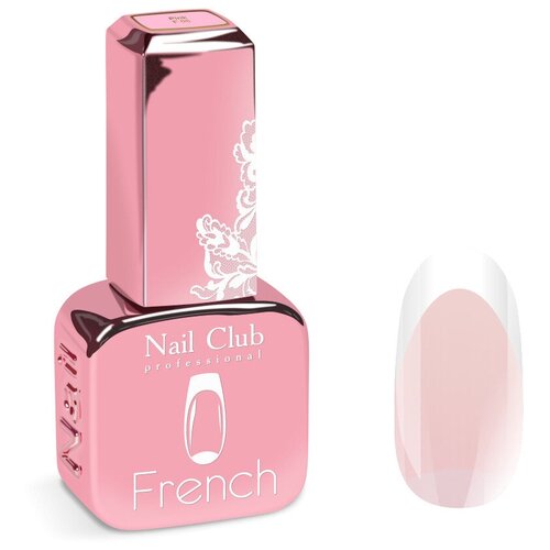 Nail Club professional Гелевый лак для французского маникюра F06 Pink 13 мл.