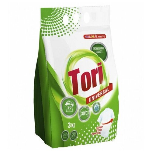 Порошок стиральный "Tori" 3,0кг (п/э пакет)