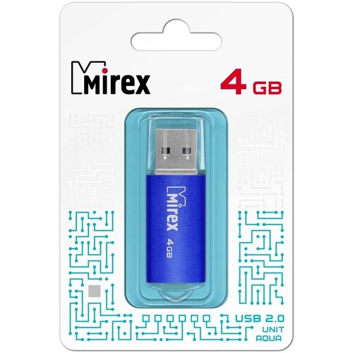 Флешка USB Flash Drive MIREX UNIT AQUA 4GB