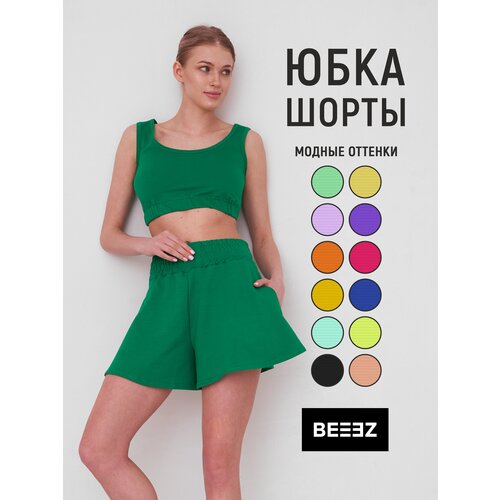 Юбка BEEEZ, размер S, зеленый