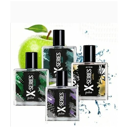 Туалетная вода Avon X-series recharge, rush, surf, level