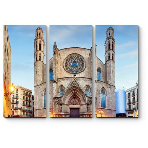 Модульная картина Церковь Святой Марии, Барселона80x57