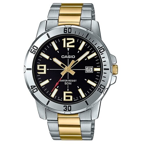 Наручные часы CASIO Collection MTP-VD01SG-1B, золотой, черный