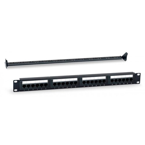 Патч-панель Hyperline WRLine WR-PL-24-C5E-D 19" 1U 24xRJ45 кат.5e