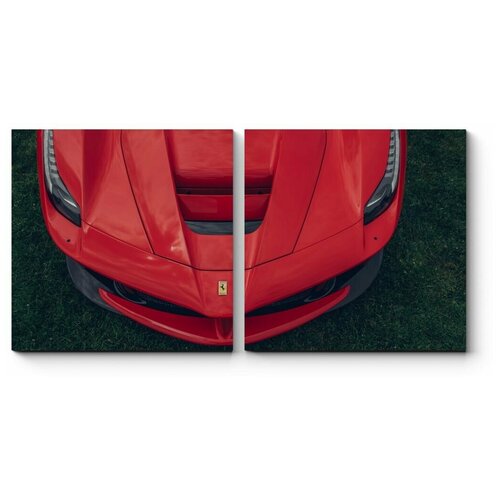 Модульная картина Капот Ferrari LaFerrari50x25