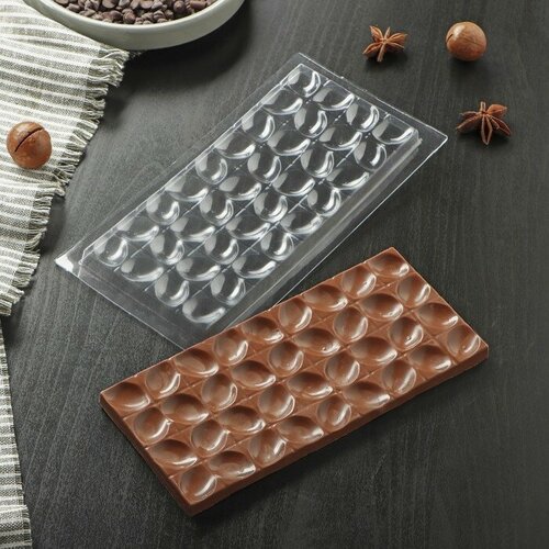 Форма для шоколада и конфет Ромбы, 18x8 см, цвет прозрачный 20 шт