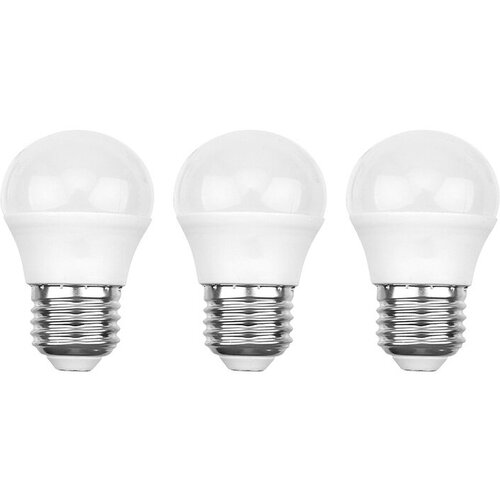 Лампа светодиодная Шарик (GL) 11,5Вт E27 1093Лм 2700K теплый свет (3 шт/уп) REXANT 604-043-3 (3 упак)