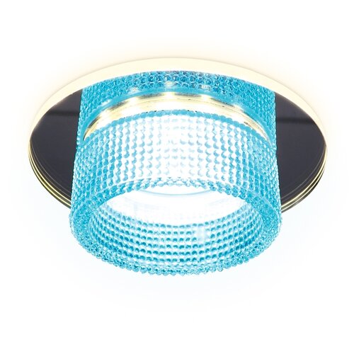 Спот Ambrella light Techno Spot TN351, GU5.3, 10 Вт, нейтральный белый, цвет арматуры: хром, цвет плафона: голубой