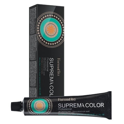 FarmaVita Suprema Color Крем-краска для волос The Mineral Shadows, 7.72 коричнево-перламутровый блондин, 60 мл