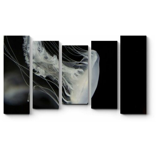 Модульная картина Белая медуза120x72