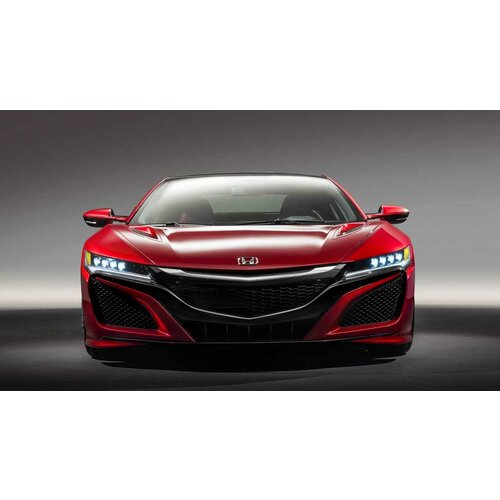 Картина на холсте 60x110 LinxOne "2015 Honda NSX хонда" интерьерная для дома / на стену / на кухню / с подрамником