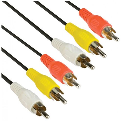 Аудио-видео кабель 3RCA-M на 3RCA-M длинна 1.8-2м