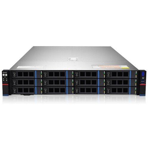 Сервер Gooxi SL201-D12R-NV-G3 без процессора/без накопителей/количество отсеков 3.5" hot swap: 12/2 x 1200 Вт/LAN 1 Гбит/c