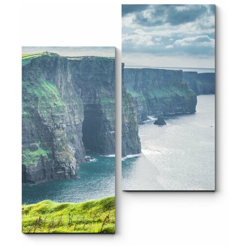 Модульная картина Двухсотметровые скалы Ирландии 100x125