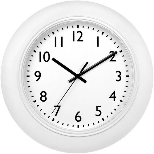 Часы настенные, серия: Классика, d-30 см, белые 9601756