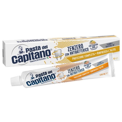 Зубная паста Pasta del Capitano Комплексная защита полости рта, имбирь, 100 мл