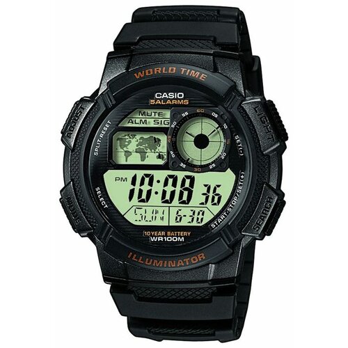 Наручные часы CASIO Collection AE-1000W-1A, черный, серый