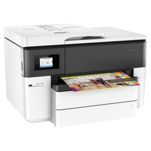 МФУ струйное HP OfficeJet Pro 7740, цветн., A3, белый/черный