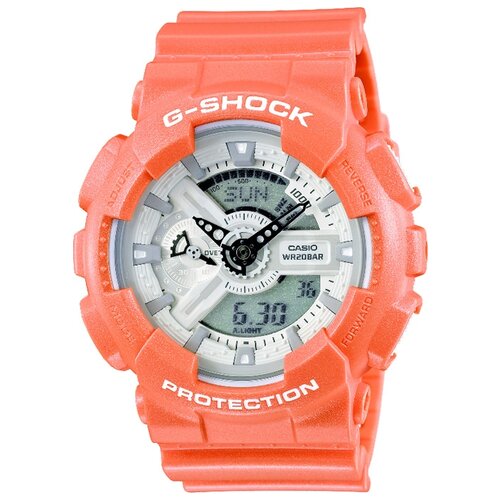 Наручные часы CASIO GA-110SG-4A, оранжевый, белый