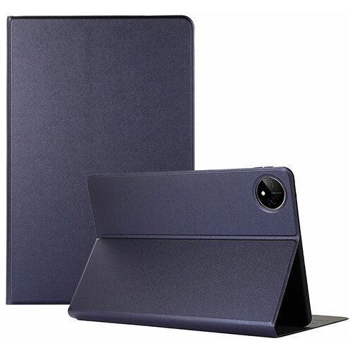 Чехол для планшета Huawei MatePad Pro 11 2022 (GOT-W29/AL09), кожаный, трансформируется в подставку (темно-синий)